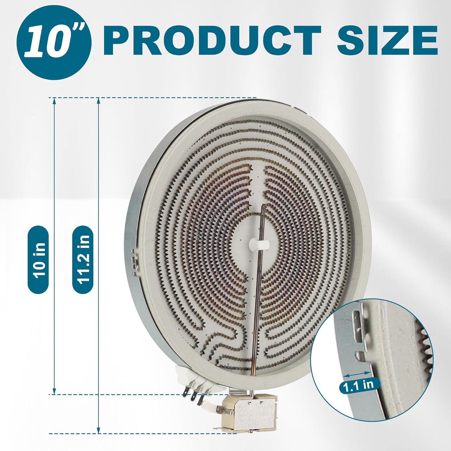 Upgrade DG47-00063A MEE62385201 Dual Radiant 10" Heating Element by ...