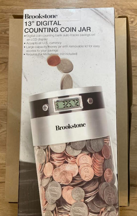 Brookstone 13” Digital Counting Coin Jar | eBay