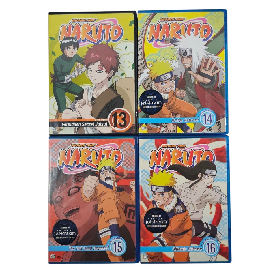 Shonen Jump Naruto DVD Anime Set 25 Pc volume 8-32 Episode S1 29- S4 ...