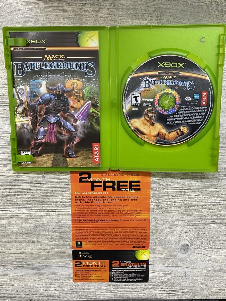 Magic The Gathering Battlegrounds Xbox - CIB w/ Manual! PRISTINE + Mint ...