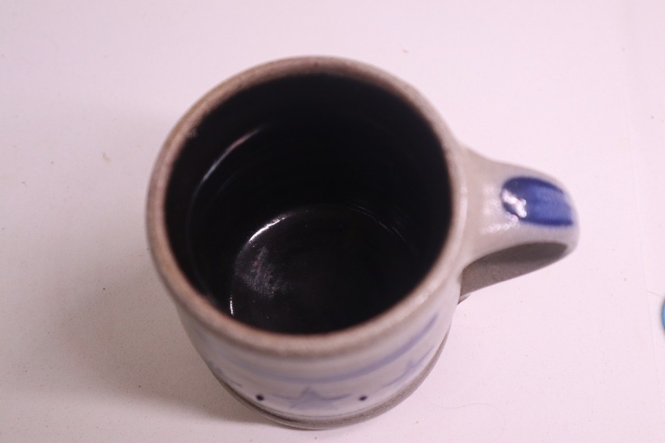 Vintage 1999 Rowe Pottery Works Salt Glazed Stoneware Coffee Mug W ...