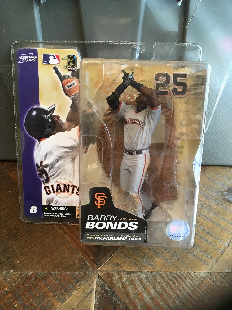 2003 BARRY BONDS McFarlane Baseball Series 5 Gray Jersey Variant Figure ...