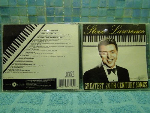 Steve Lawrence Greatest 20th Century Songs CD -EXTRA CDs SHIP FREE | eBay