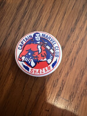 New Captain Marvel Club Shazam Button Pinback | eBay