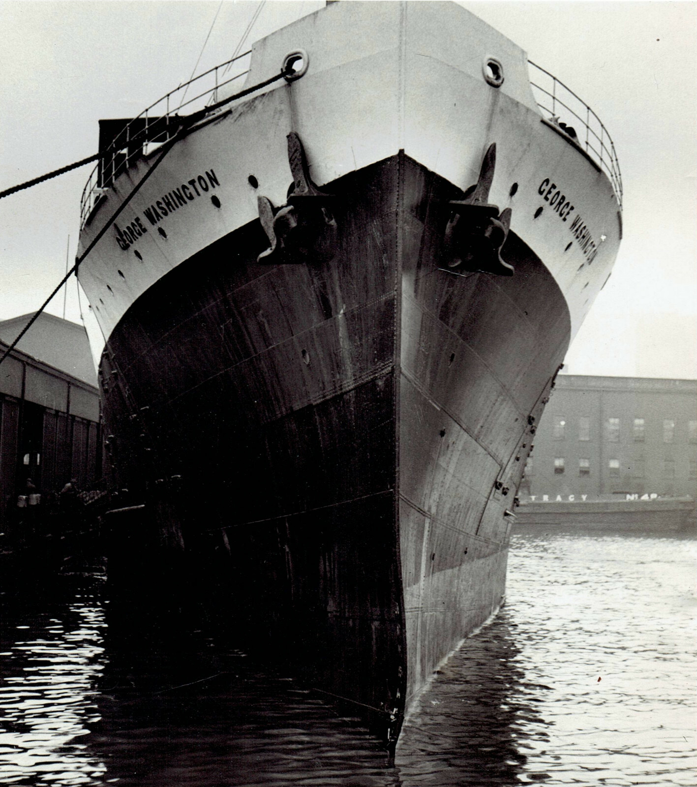 1931 Press Photo Ocean Liner SS George Washington in New York City ...