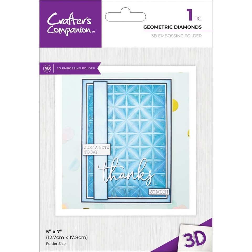 Crafter's Companion Gemini 3D EMBOSSING FOLDERS- 5"X7" (You Choose) | eBay