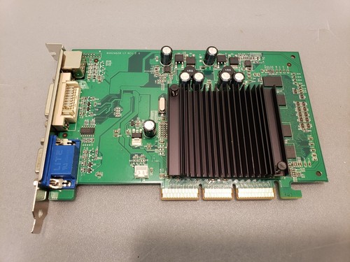 Vintage NVIDIA GeForce 6200 512MB DDR2 AGP Video Graphics Card VGA DVI ...