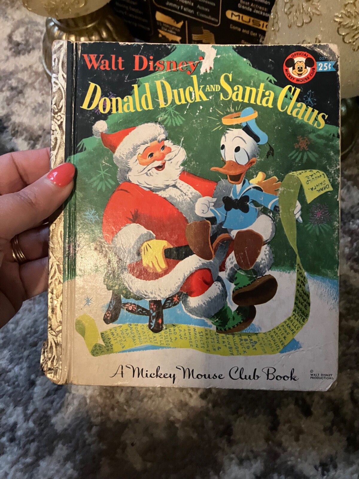 DONALD DUCK AND SANTA CLAUS 1952 WALT DISNEY MICKEY MOUSE CLUB BOOK | eBay