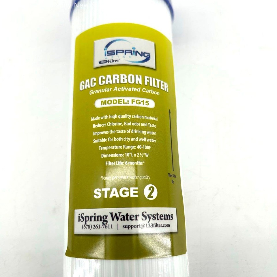 iSpring FG15 Stage 2 Carbon Water Filter Cartridge | eBay