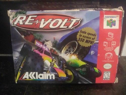 RE-VOLT Nintendo N64 64 Game Original ACCLAIM 1999 Cardboard Collector ...