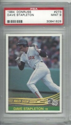1984 Donruss baseball card #273 Dave Stapleton, Boston Red Sox graded ...