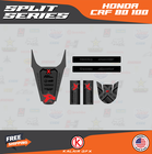 Graphics Kit for HONDA CRF 80 CRF 100 (2004-2016) SPLIT- RED SHIFT ...