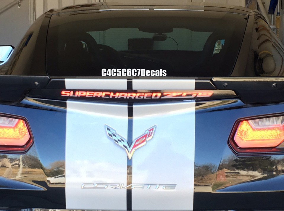 Chevy Corvette C7 3rd brake light decal GRAND SPORT & Z06 ONLY 14 15 16 ...