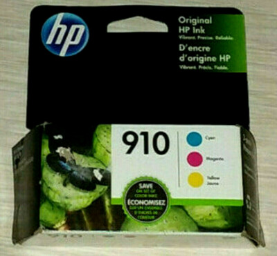 Genuine HP 910 Color Ink Cartridge C/M/Y for HP 8010 8020 Printer-New ...