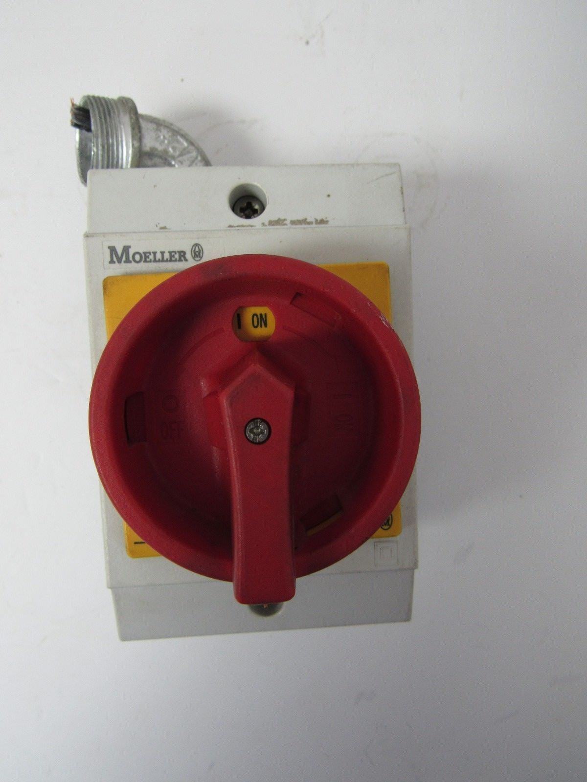 MOELLER T0-2-1 DISCONNECT SWITCH W/ PC-GF20-FR ENCLOSURE | eBay