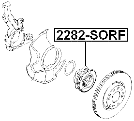 Front Wheel Hub Fits Hyundai 513266, 51750-2B000, 51750-2B010, 51750 ...