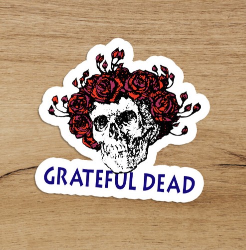 Grateful Dead Bertha Roses Skull Premium Deadhead Sticker Decal 3 ...
