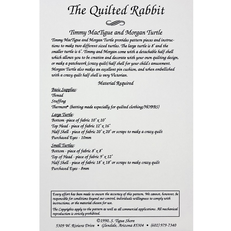 Timmy MacTigue and Morgan Turtle PATTERN Turtle Quilted Pincushion ...