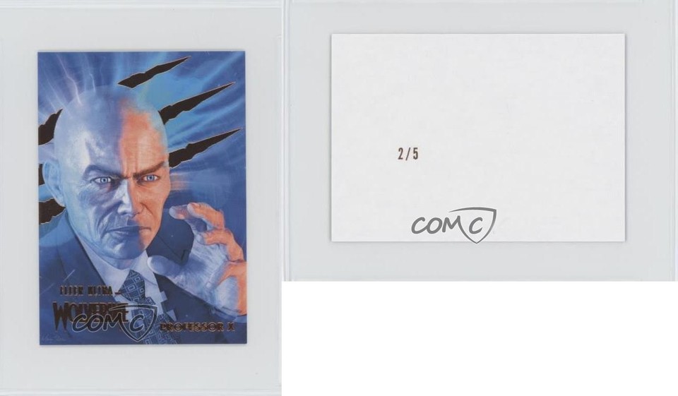 2023 Fleer Ultra Wolverine Top Secret Blank Back Minis 2/5 Professor X ...