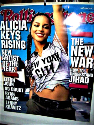 ALICIA KEYS ROLLING STONE Magazine Cover Promo Poster 2001 24 x 30 ...