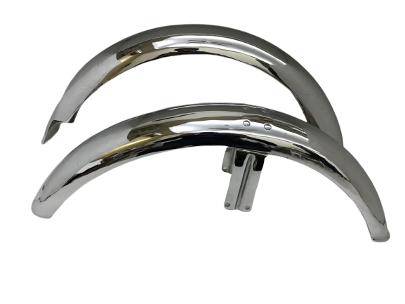 FIT FOR NORTON COMMANDO ROADSTER FRONT AND REAR CHROME MUDGUARD SET | eBay