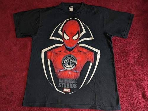 Universal Studios Spiderman Graphic L Shirt Marvel Ride 2009 Theme Park ...