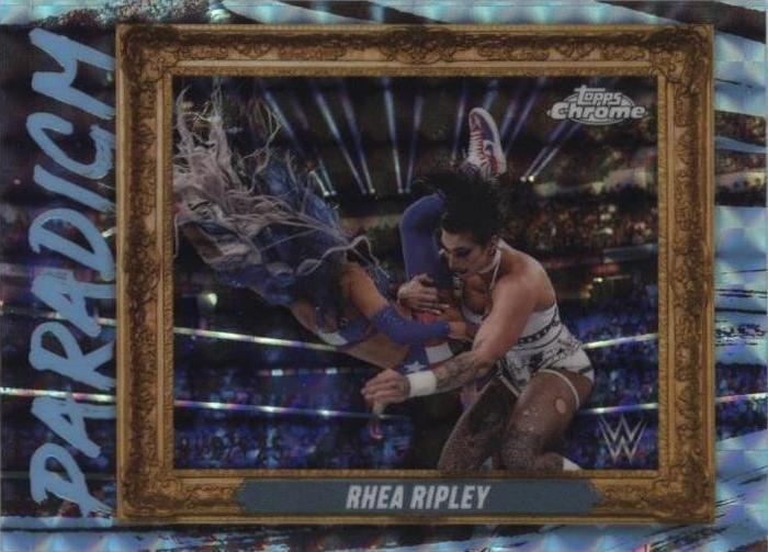 2025 Topps Chrome WWE - Paradigm Rhea Ripley #PAR-RRY Aqua Geometric ...