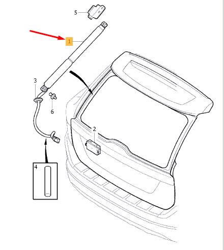 VOLVO XC60 MK1 Rear Boot Strut Drive Unit 31455987 NEW GENUINE | eBay UK