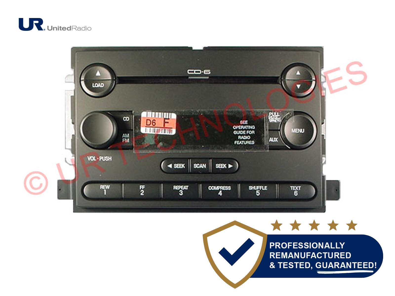 5F2T18C815AA FORD AM/FM 6-CD 2004-2006 FREESTAR 5F2T-18C815-AA | eBay