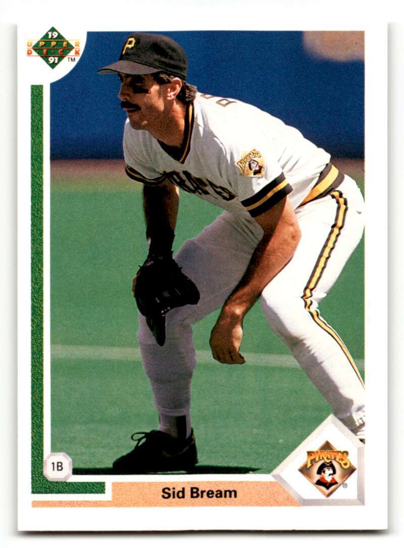 1991 Upper Deck #109 Sid Bream Pittsburgh Pirates Baseball Cards NM ID ...