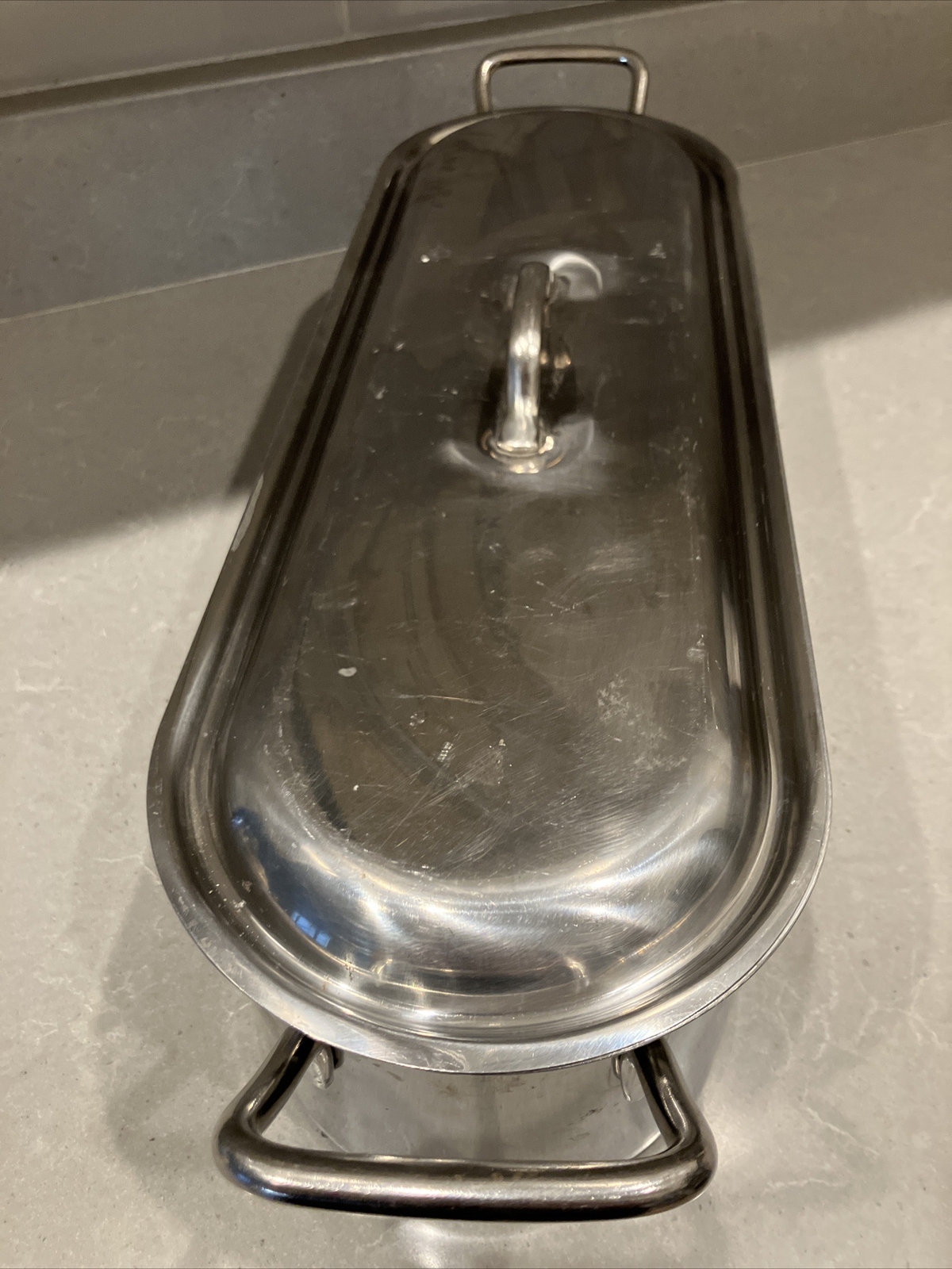 Inox 18/10 Stainless Steel Fish Poacher Steamer Roaster Baking Pan 3pcs ...