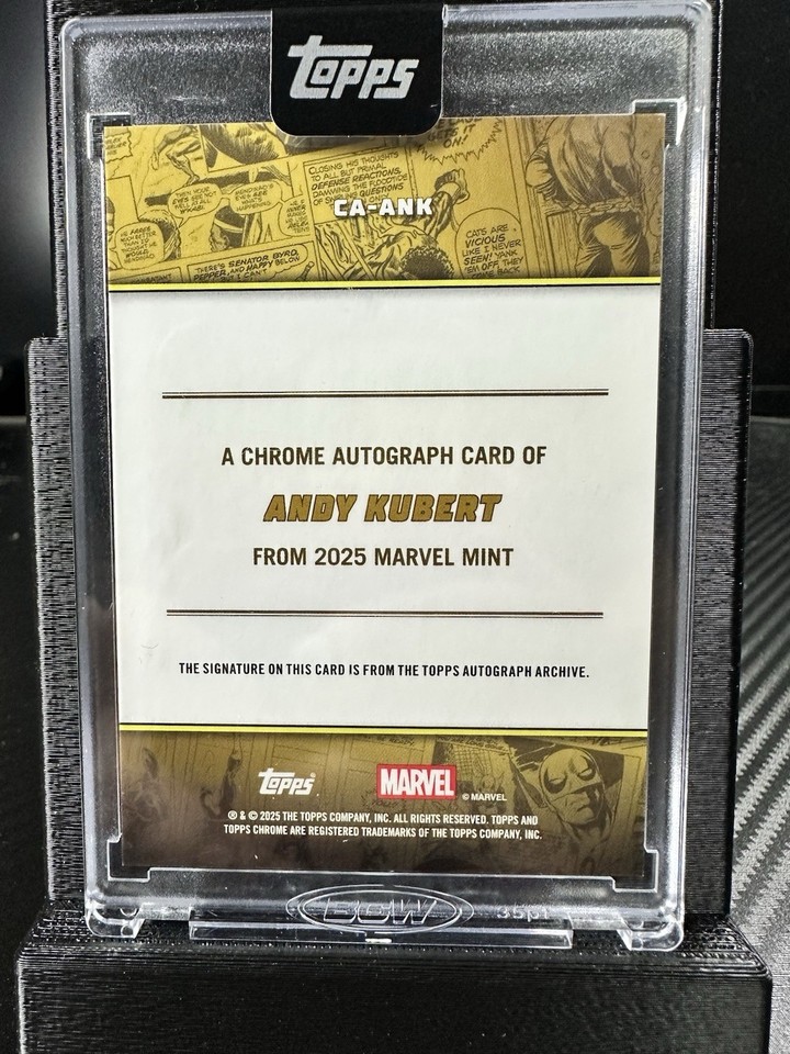 2025 SDCC Marvel Mint- Artist Autograph- Andy Kubert-Gambit & Storm ...