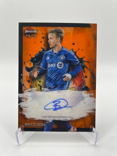 2024 Topps Finest MLS Bryce Duke Orange Autograph /25 #BA-BD | eBay
