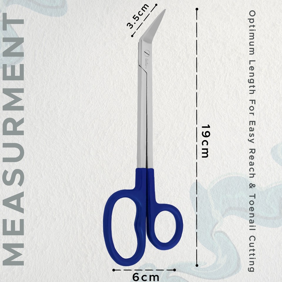 Extra Long Handled Toenail Scissors for Pedicure Podiatry Chiropody UK ...
