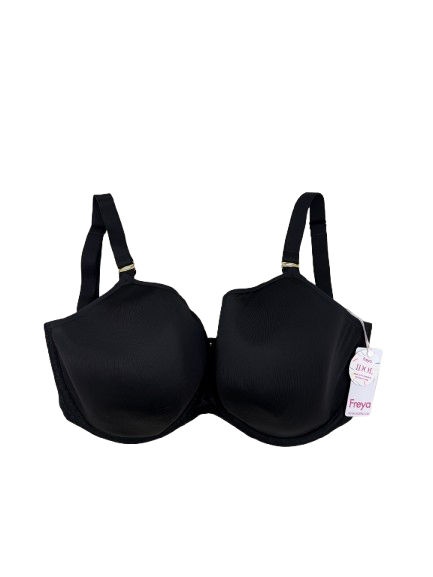 Freya BLACK Starlight Balcony Underwire Moulded Bra, US 30J, UK 30GG ...