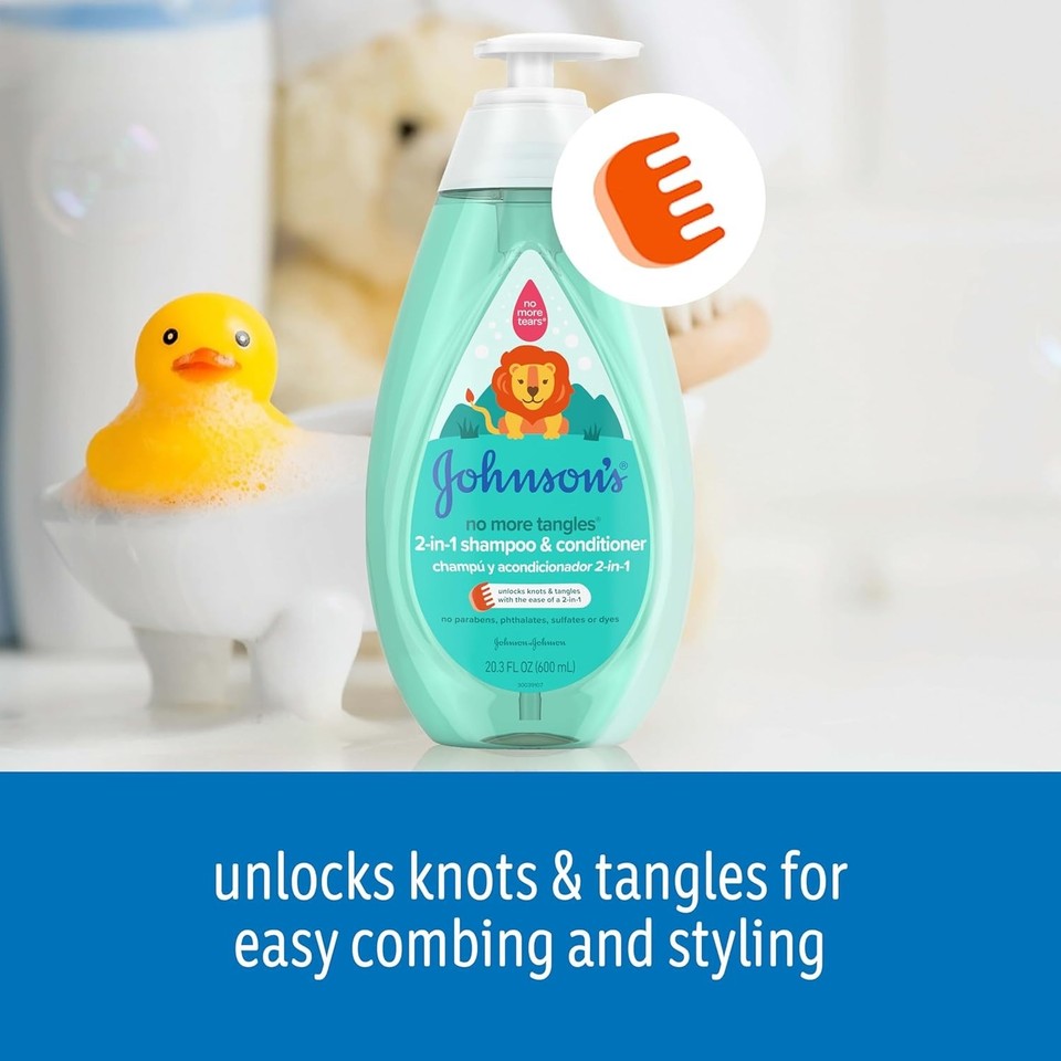 Johnson'S Baby No More Tangles 2-In-1 Detangling Hair Shampoo ...