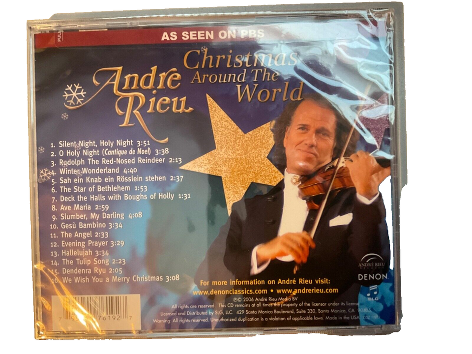 CHRISTMAS AROUND THE WORLD W/ ANDRE RIEU, MUSIC CD 795041761927 | eBay