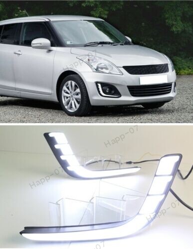 DRL Daytime Running Driving LED Light w/Turn Signal For Suzuki Swift ...