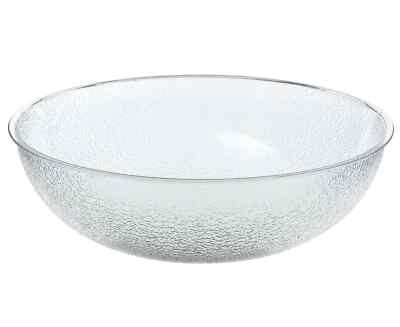 Cambro PSB15176 CamWear 15" (11.2 Qt) Clear Polycarbonate Pebbled Salad ...