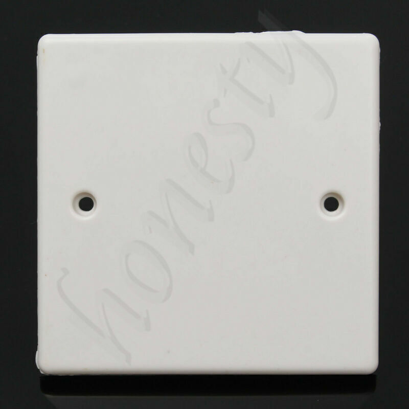 White Plug Electric Mains Spare Wall Switch Socket Single Blanking ...