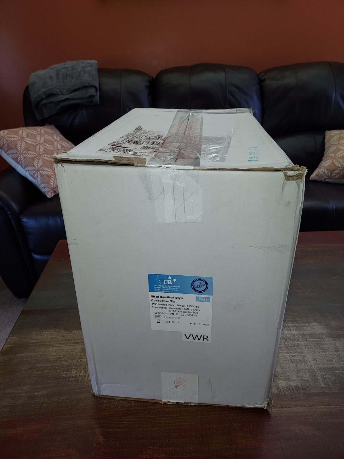 GEB 50uL HAMILTON STAR CONDUCTIVE TIP AT050H-9N-X 4*96 NESTED PACK 384 ...