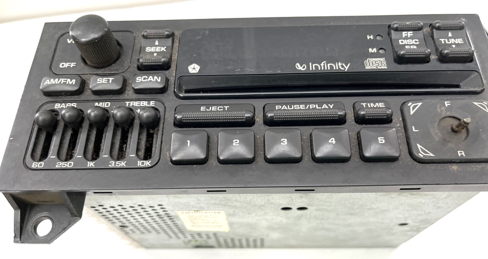 OEM Jeep Chrysler Am Fm CD Radio Infinity Sound Model # 5269054 | eBay