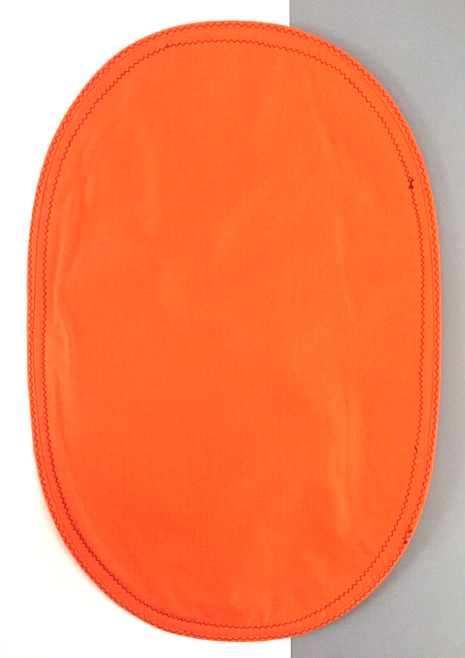 VTG HANDMADE CLOTH *Orange Patchwork Fabric* SET of 4 PLACEMATS & 2 ...