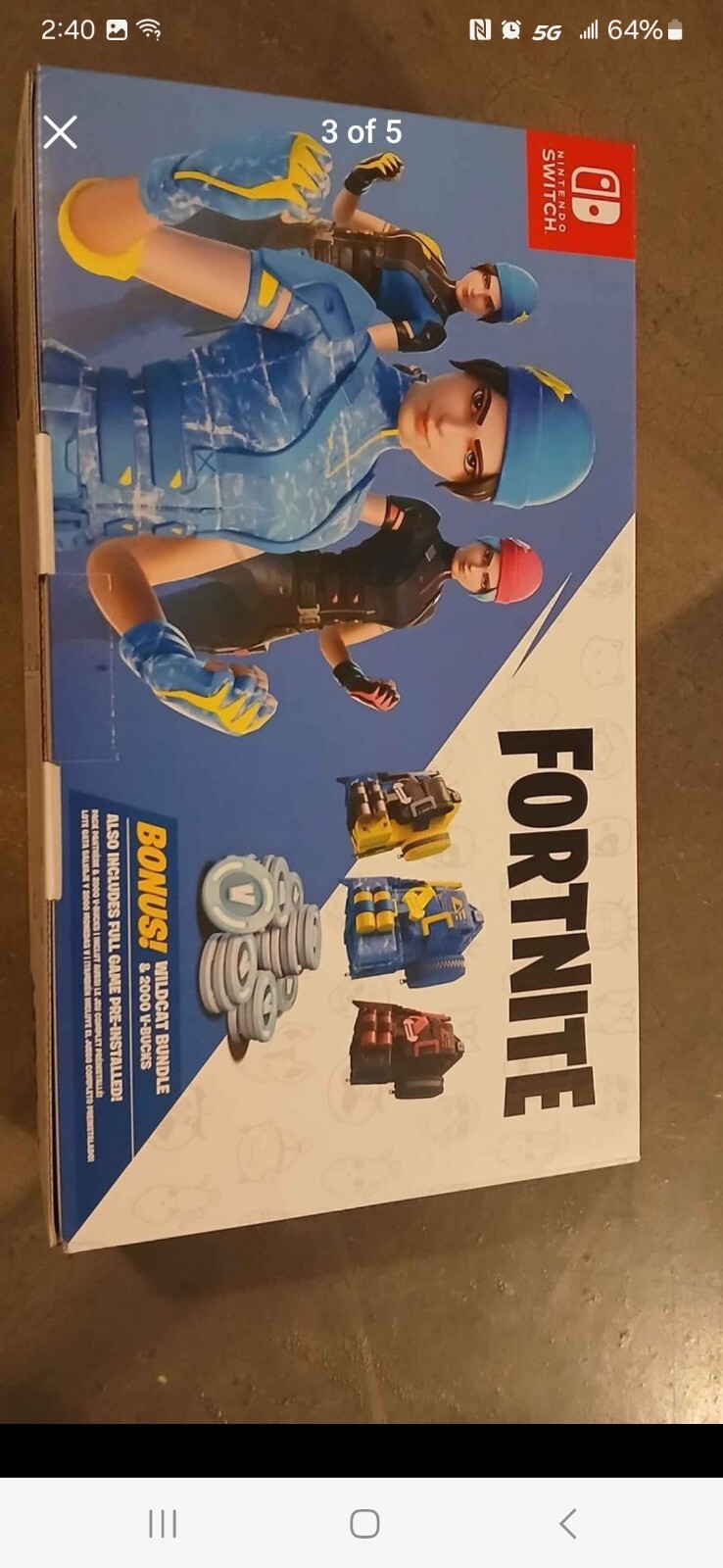 Nintendo Switch HAC-001(-01) Fortnite Wildcat Console Bundle - Yellow ...