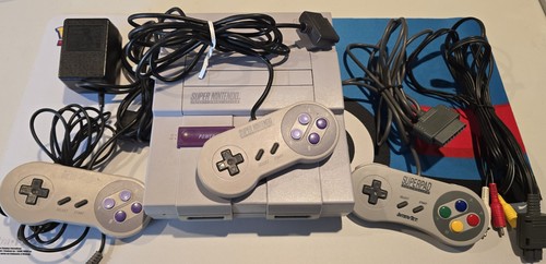 Super Nintendo SNES Console & Cables TESTED 659533100086| eBay