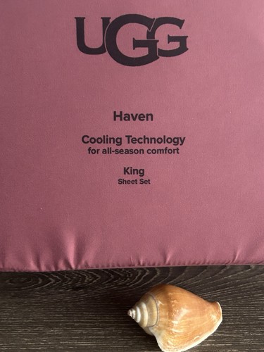 UGG HAVEN King Sheet Set Cooling Technology for All Season Comfort NEW ...