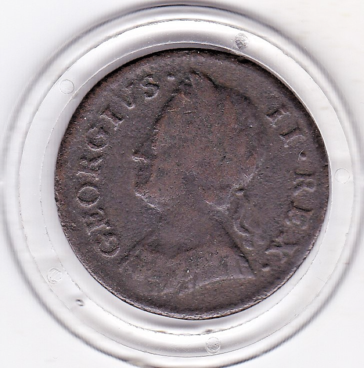 1749 One Farthing (1/4d) Copper Coin, King George the 2nd | eBay UK