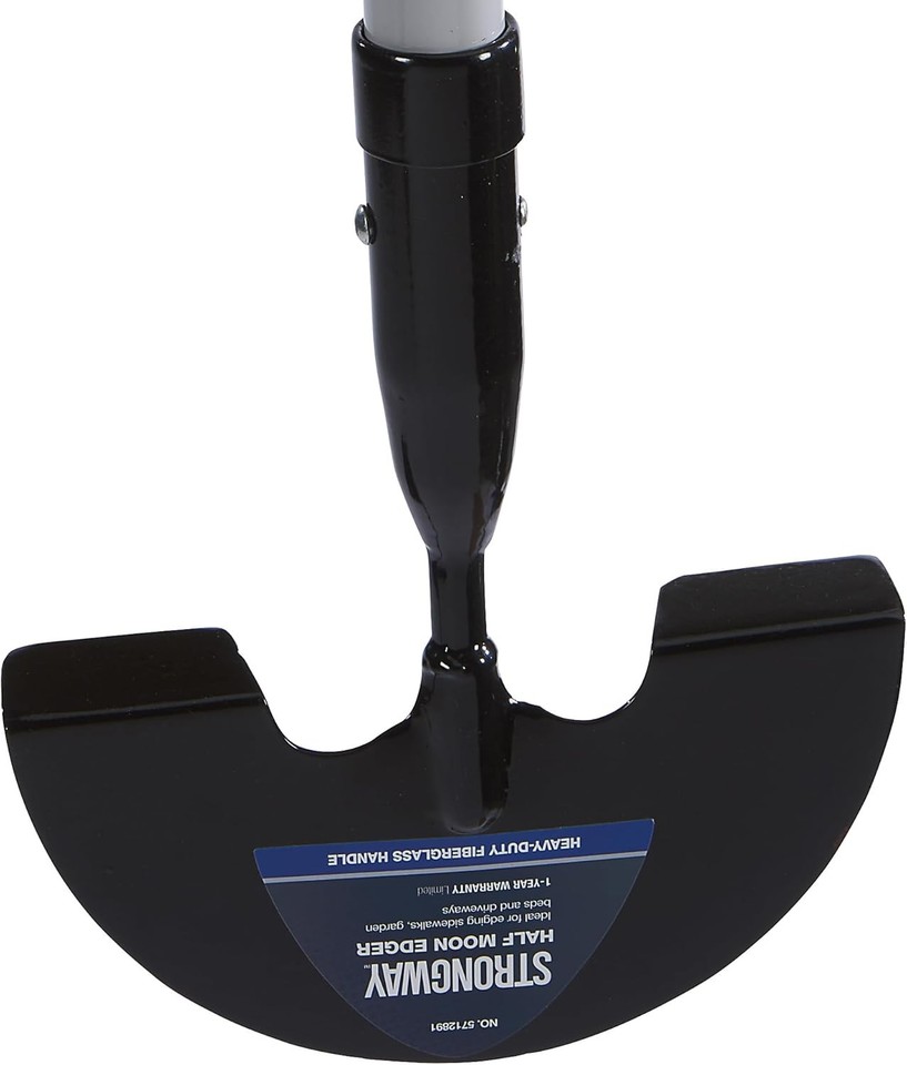 Strongway Half Moon Edger 48in. w/Fiberglass Handle Black | eBay
