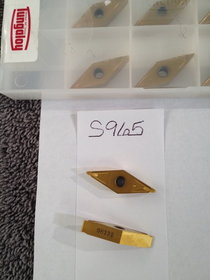 10 NEW TUNGALOY VNMG 331-SS CARBIDE INSERTS. 160404-SS. GRADE: GH330 ...