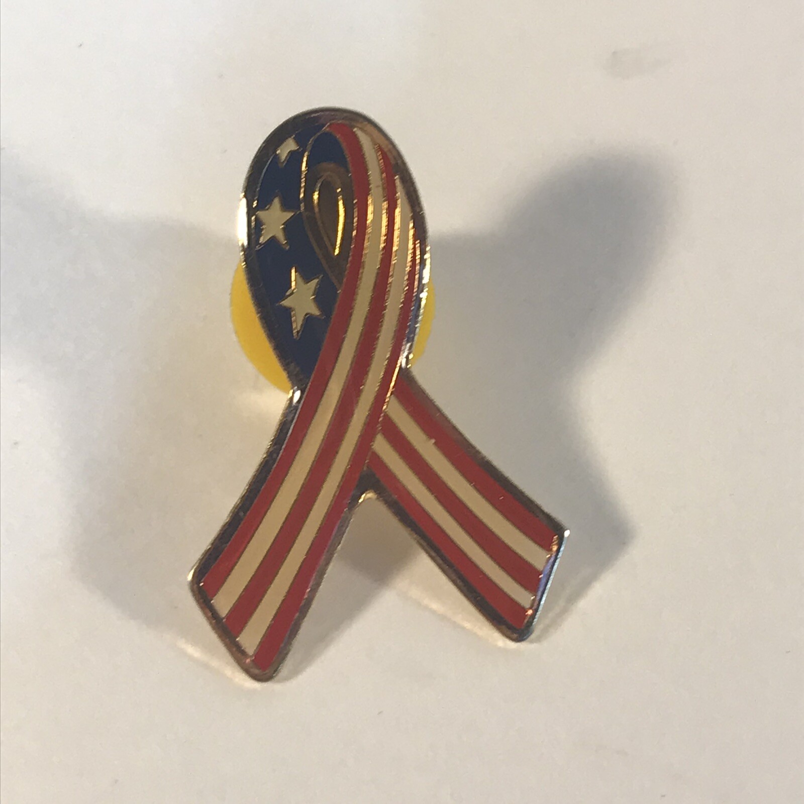 Stars & Stripes Ribbon 1.5inX1in Lapel Pin EUC | eBay